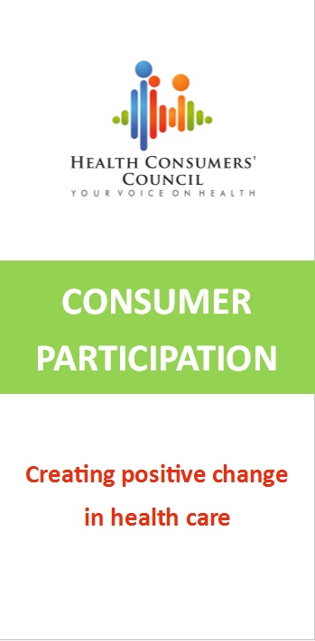 consumer-representation-brochure-cover - Health Consumers' Council (WA)