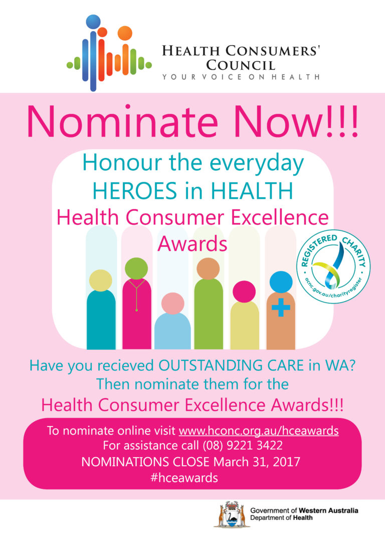 HEALTH CONSUMER EXCELLENCE AWARDS EVENT_Poster - Health Consumers ...