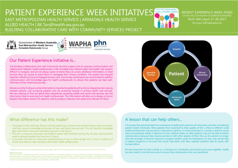 How are you improving the Patient Experience? Posters – Health ...