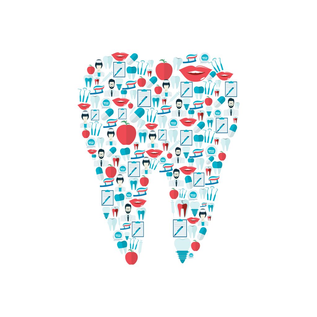 Teeth icons flat – Health Consumers' Council WA